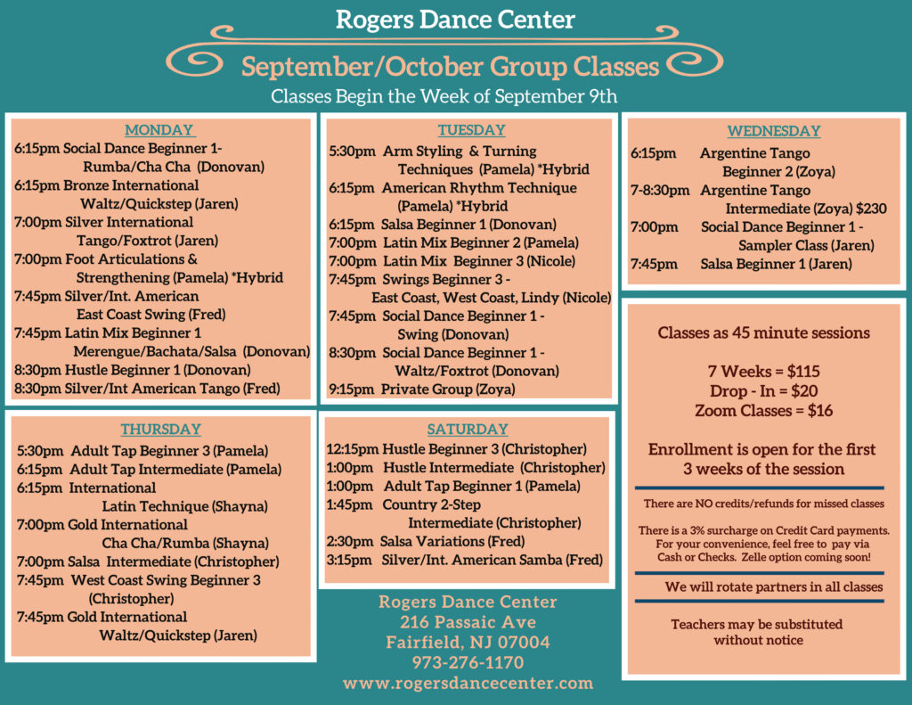 Group Classes – Rogers Dance Center