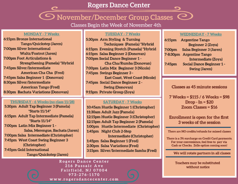 Group Classes – Rogers Dance Center